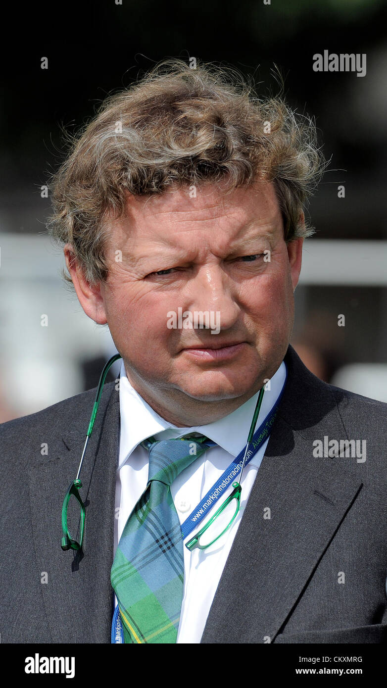 MARK JOHNSTON TRAINER YORK RACECOURSE YORK ENGLAND 25 August 2012 Stock ...