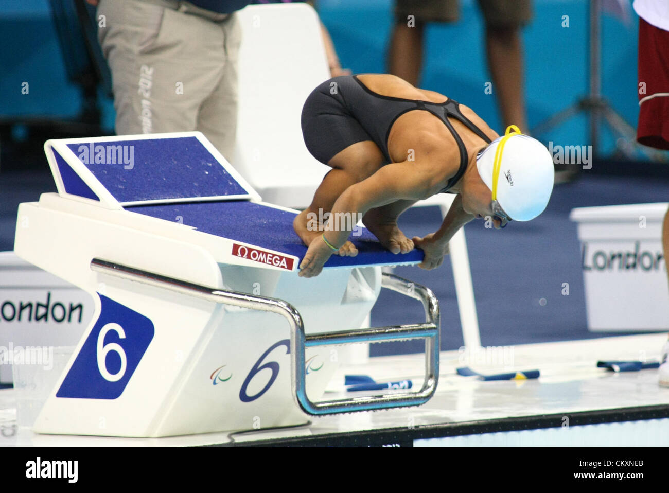 Stratford, London, UK. 30th Aug 2012. Swimming held in the Aquatics ...