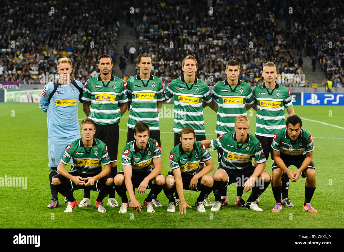 Kiev, Ukraine. 29th Aug 2012. Borussia team during the UEFA Champions ...