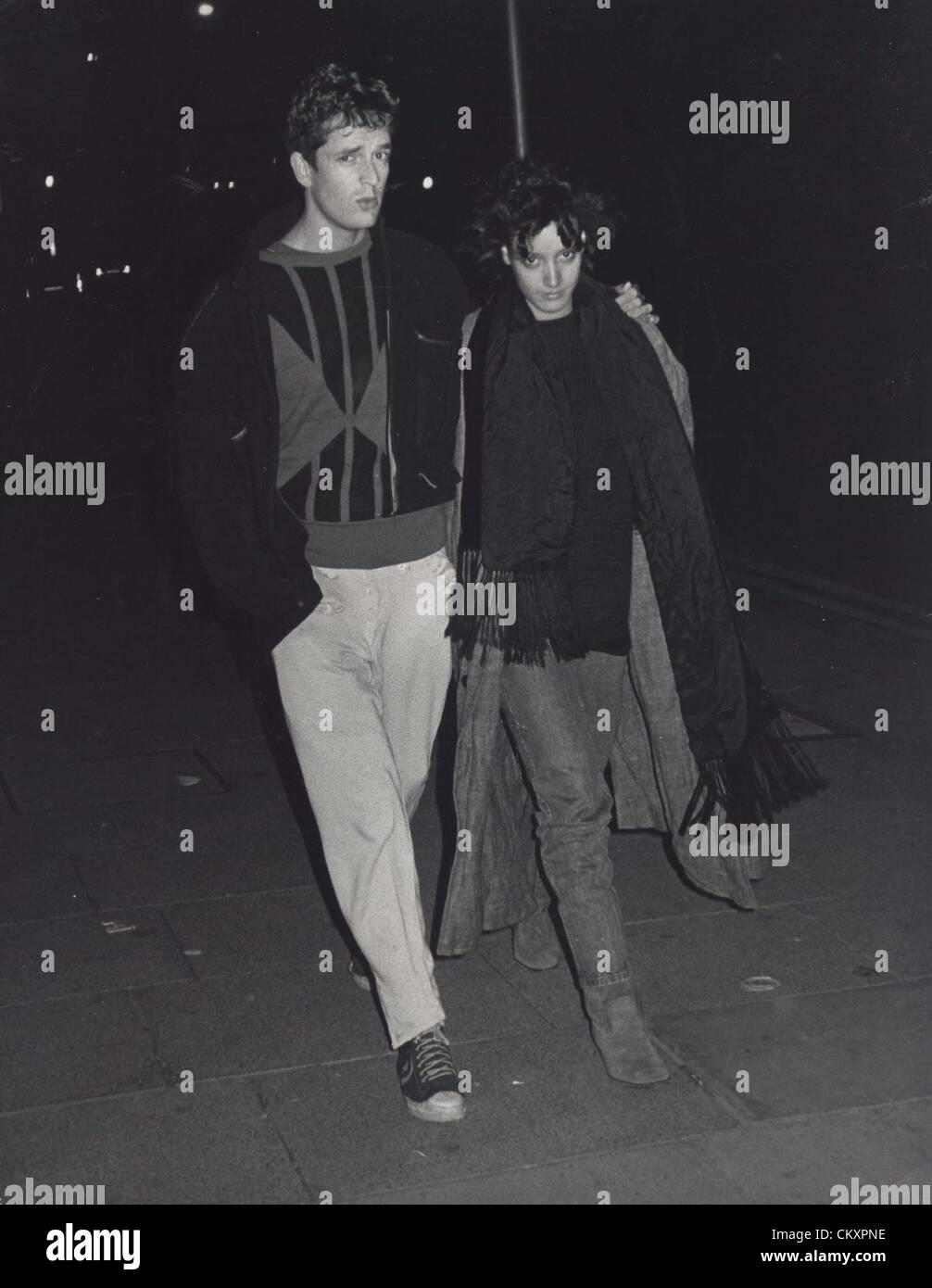 JENNIFER BEALS with Rupert Everett after dining out at London's west ...