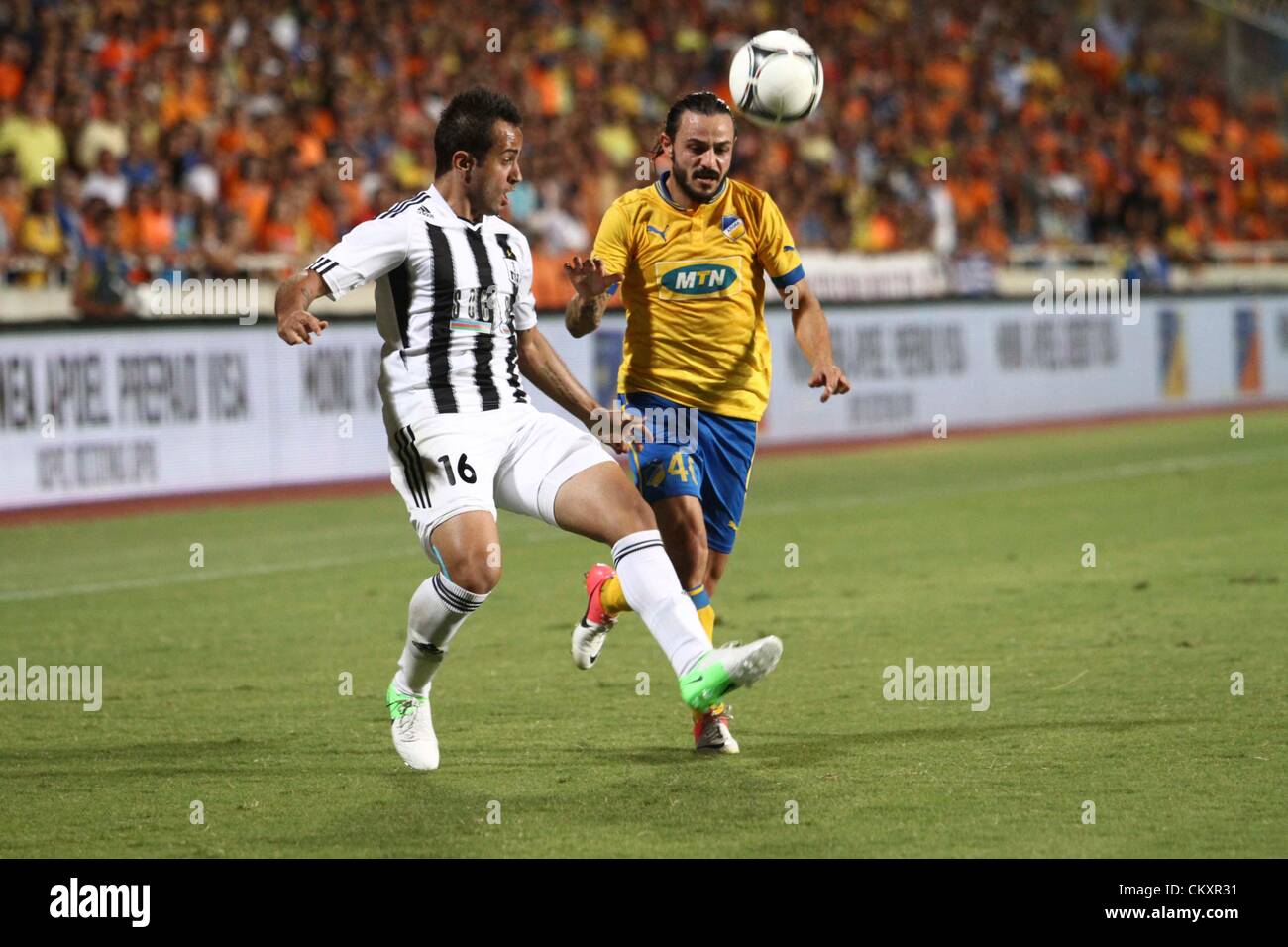 CYPRUS,Nicosia: first leg of the UEFA Europa League playoff football ...