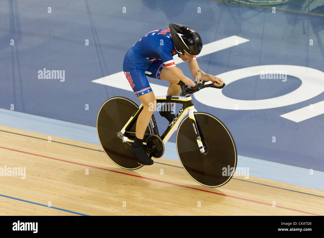USA's Kelly Crowley in action in the women's C5 individual pursuit at ...