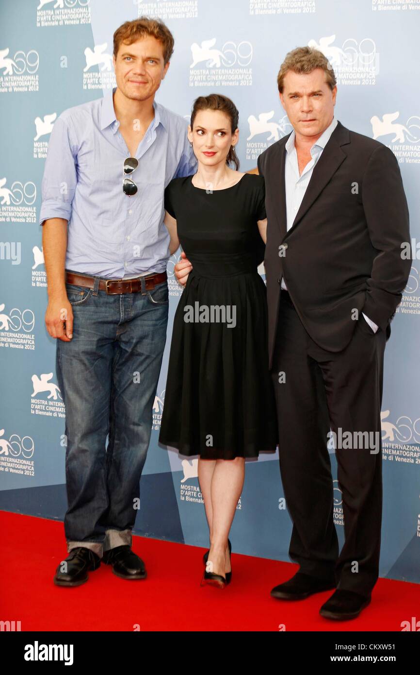 Venice, Italy. 30th Aug 2012. MICHAEL SHANNON, WINONA RYDER, RAY LIOTTA ...