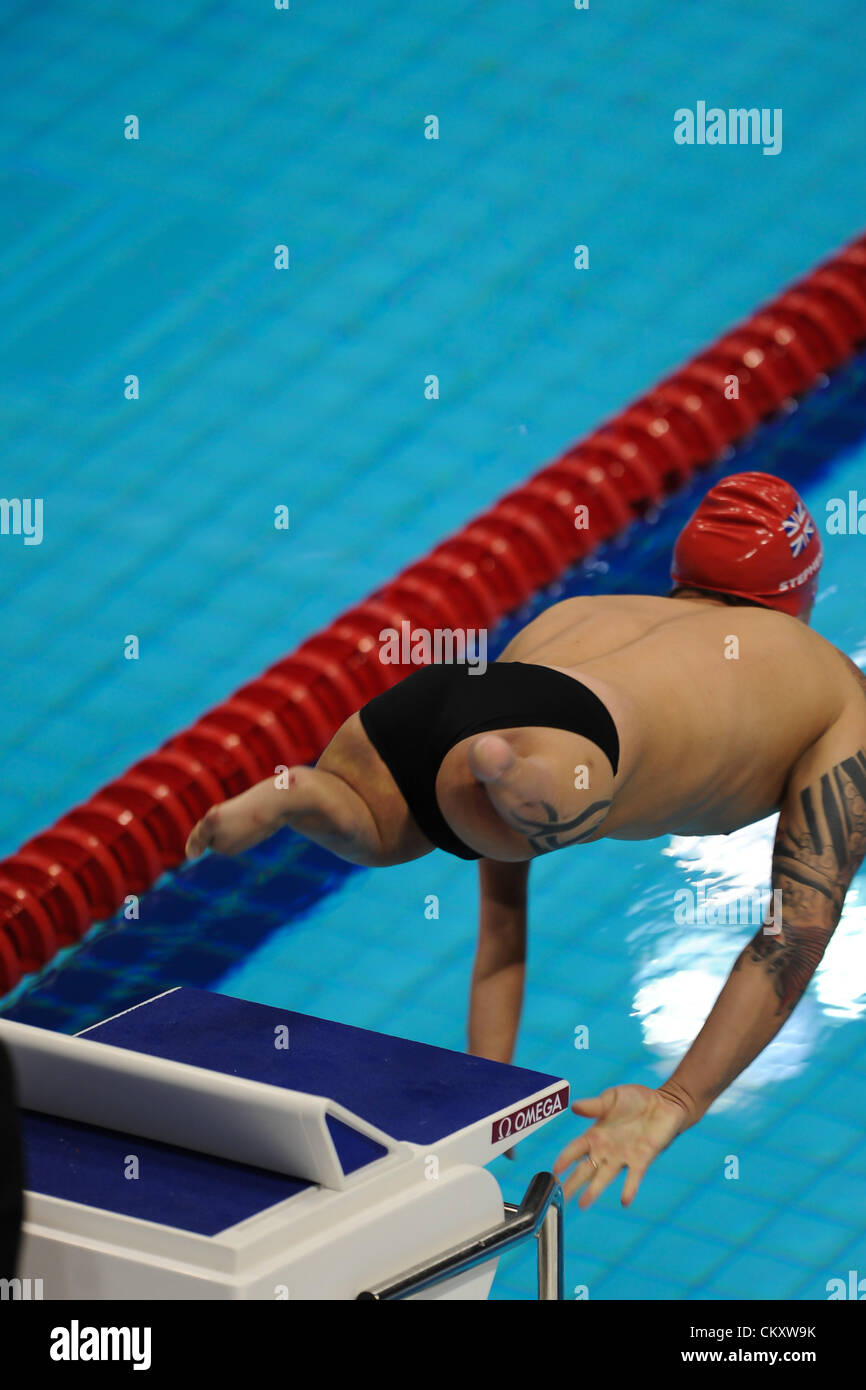 30.08.2012 Stratford, England. Men's 50m Freestyle - S5. Anthony ...