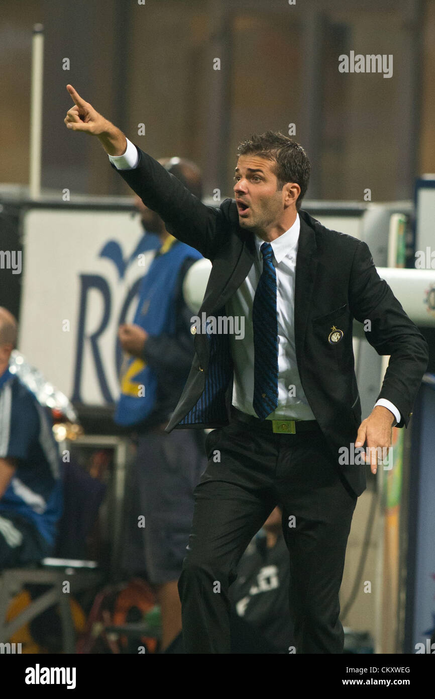Milan, Italy. 30th Aug 2012. Andrea Stramaccioni (Inter), AUGUST 30 ...
