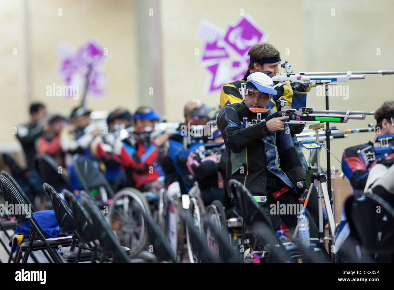 31.08.2012 London, England. in action during the Men's R1-10m Air Rifle ...