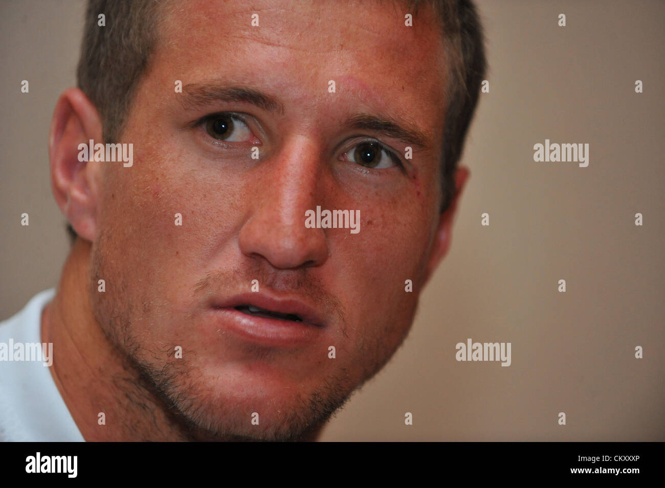 Johannesburg, South Africa. 31st Aug 2012. Johan Goosen during the ...
