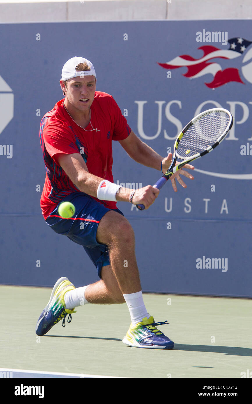 New York, USA. 30th Aug 2012. Jack Sock (USA) competing at the 2012 US ...