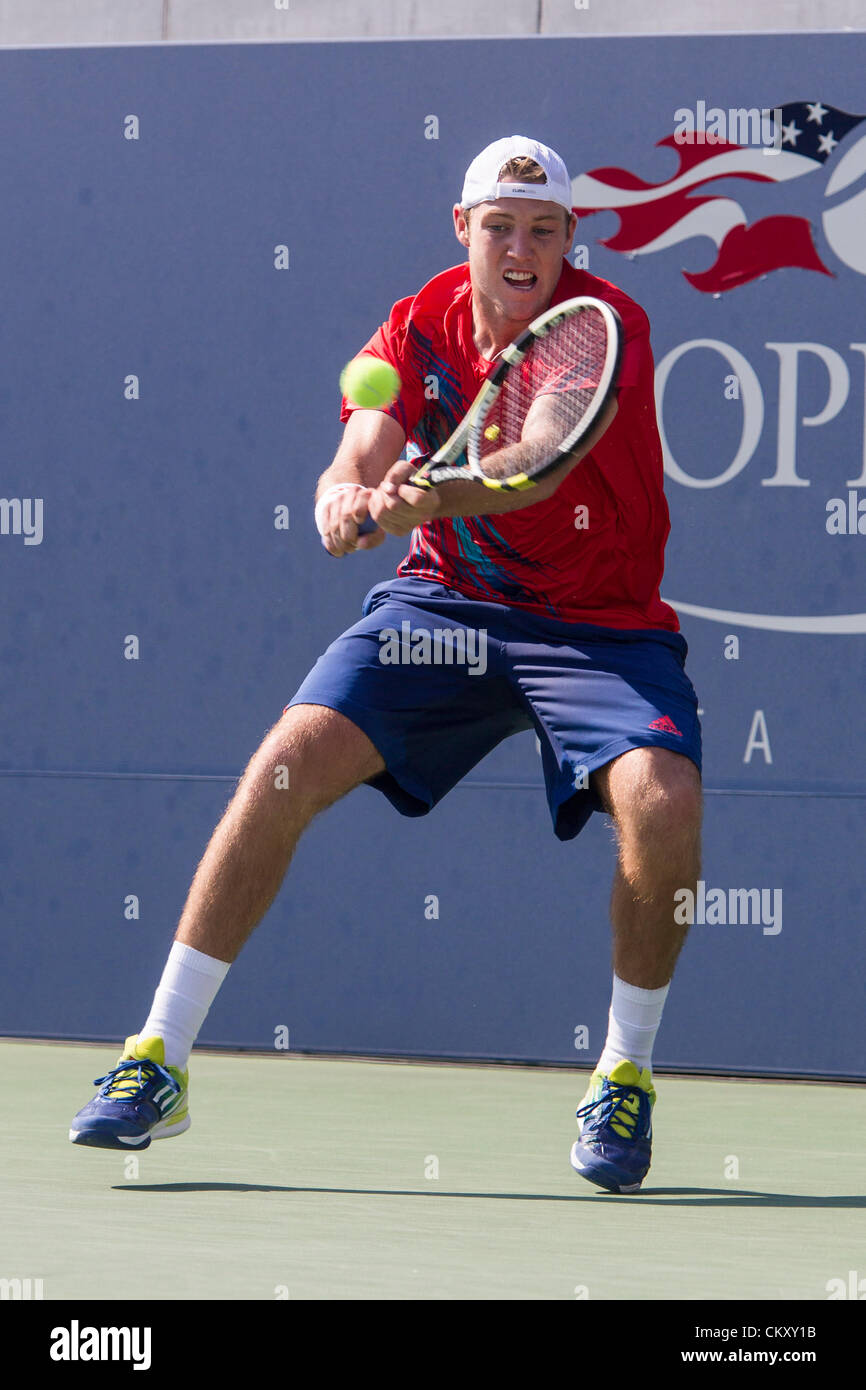 New York, USA. 30th Aug 2012. Jack Sock (USA) competing at the 2012 US ...