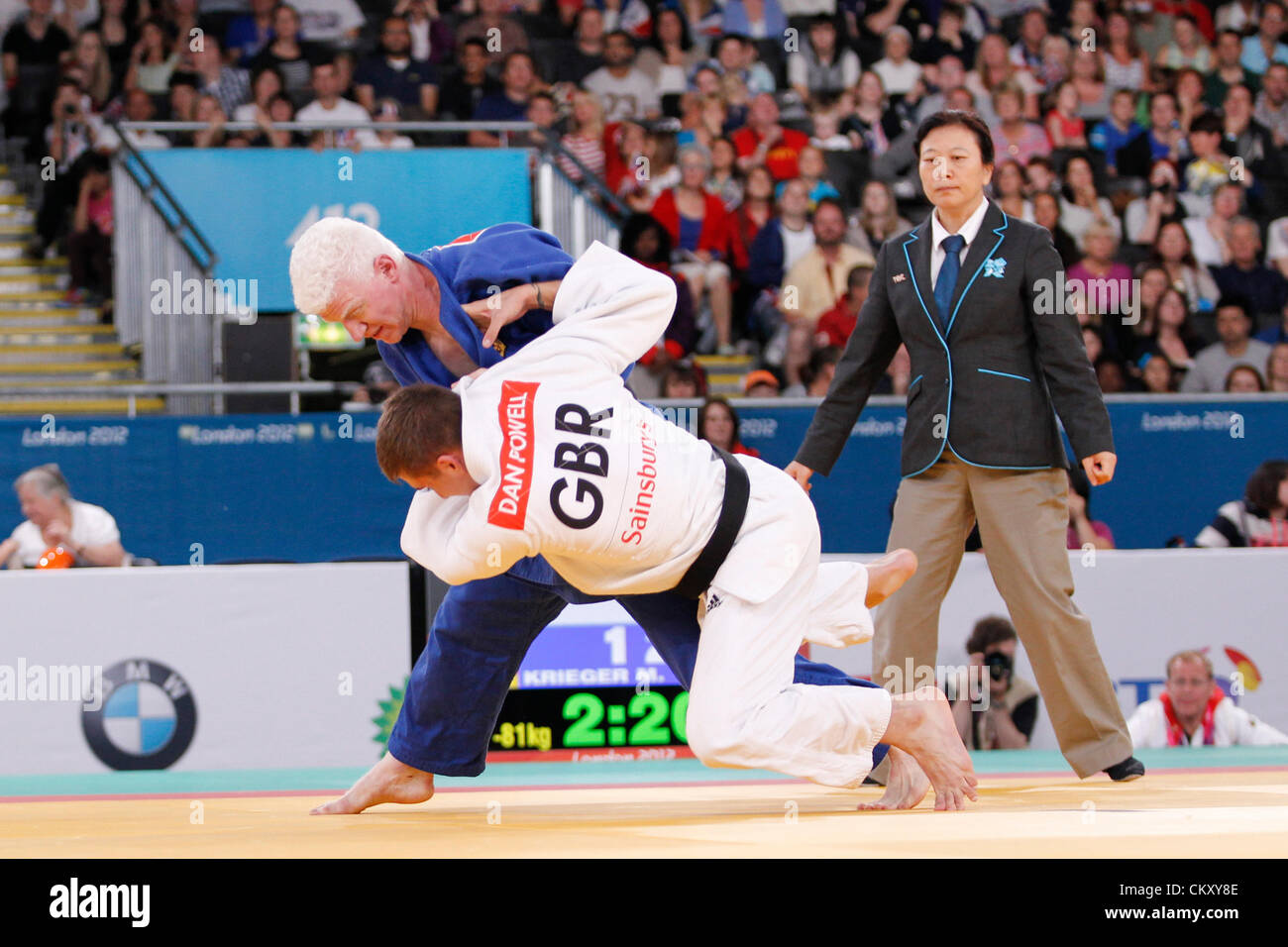31.08.2012. London England,, 2012 Paralympic Games. judo action. u81 ...