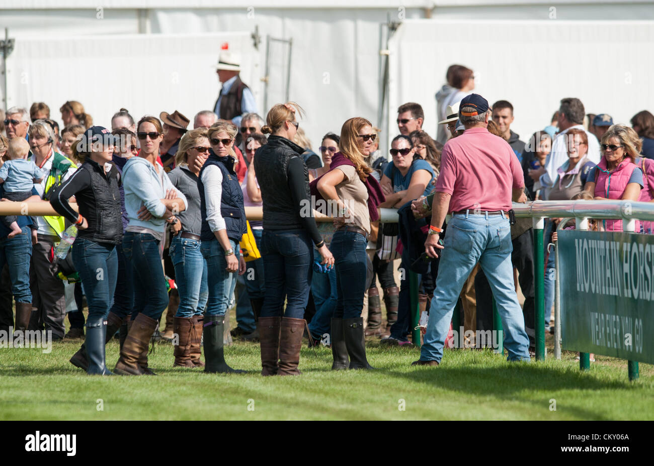 Burghley House, Stamford, UK - Mark Phillips and girlfriend Lauren ...