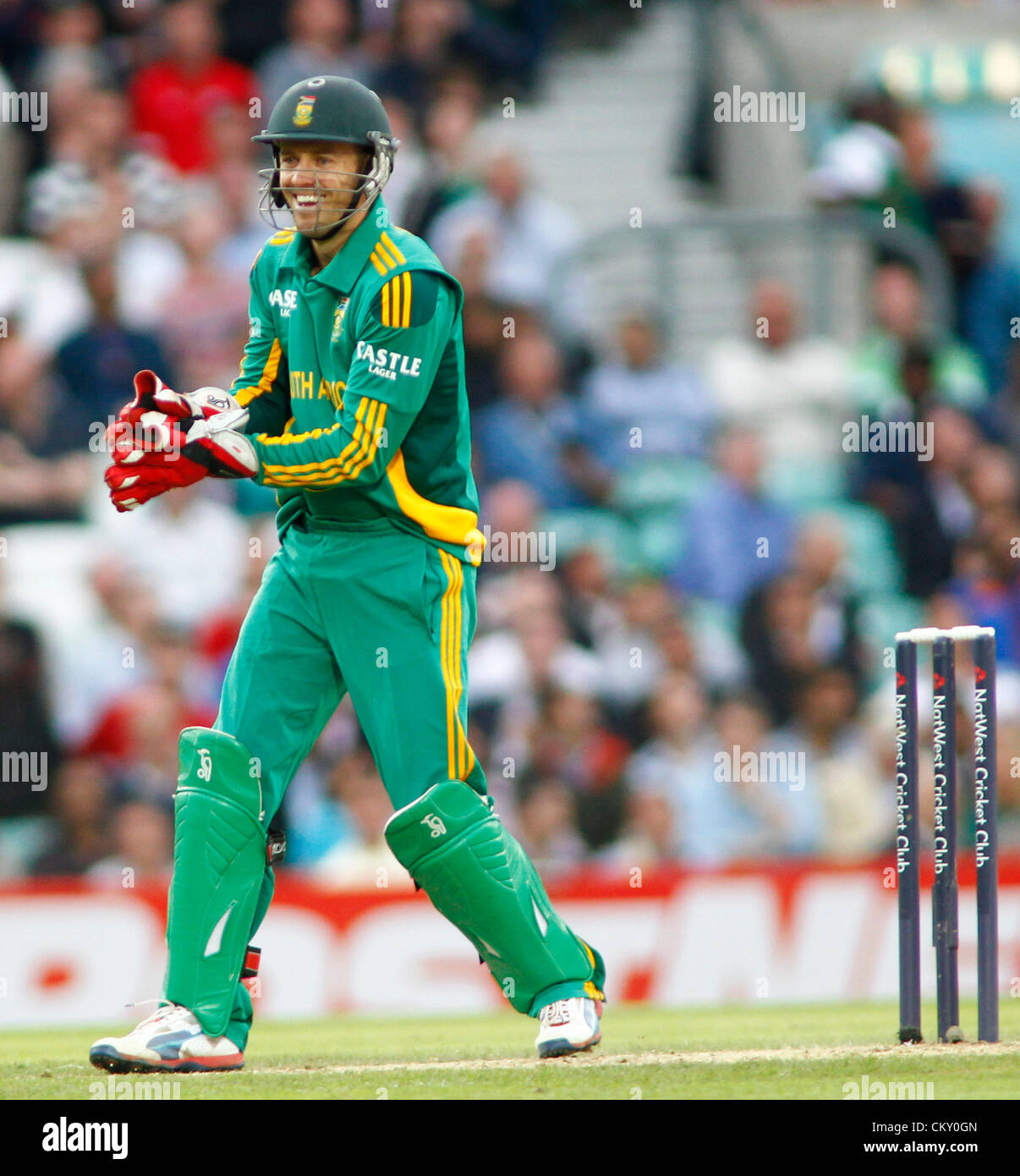 31/08/2012 London, England. South Africa's Captain Abraham Benjamin de ...