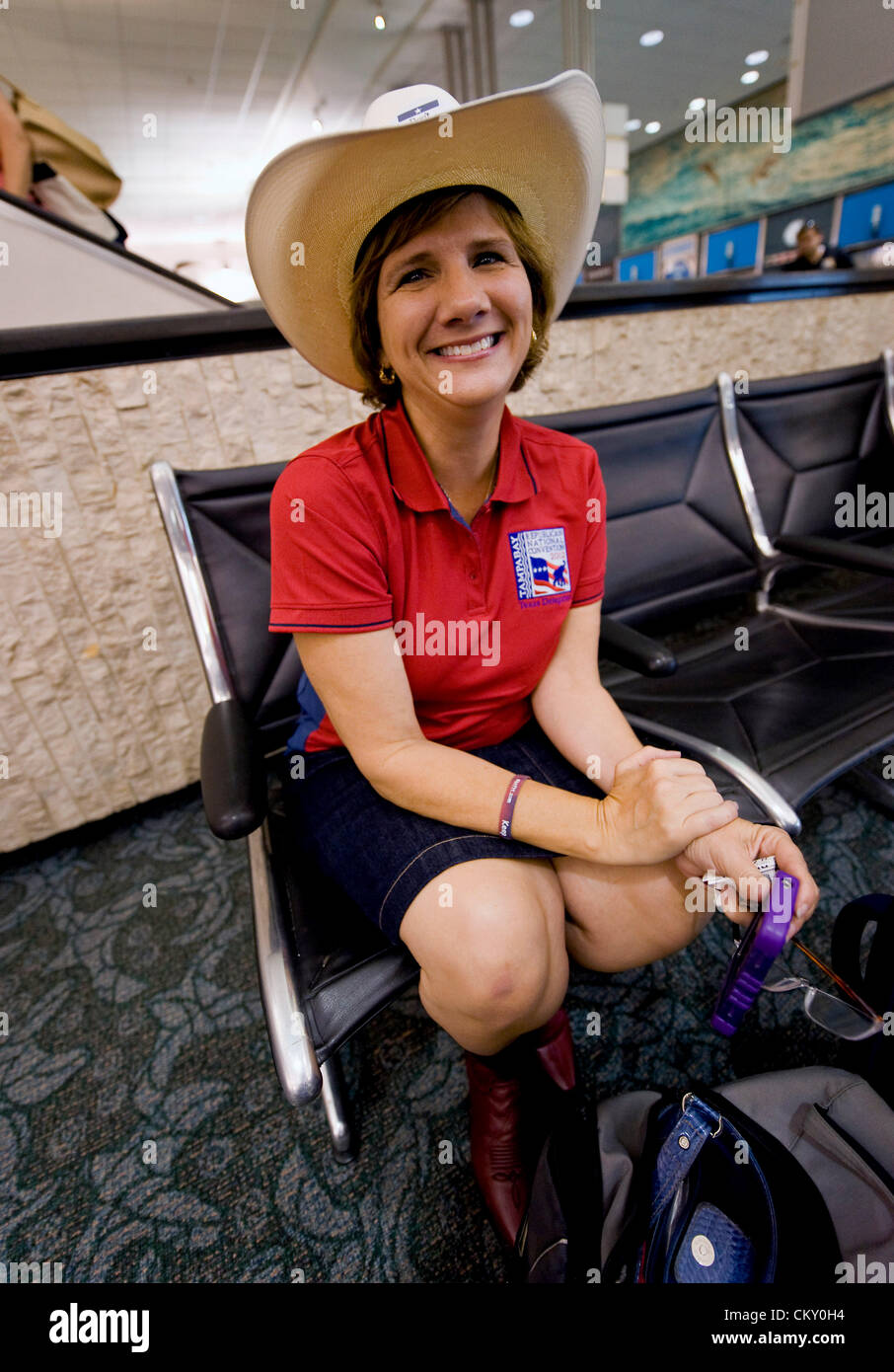 Aug. 31, 2012 - Tampa, Florida, U.S. - CANDY NOBLE, a delegate from ...
