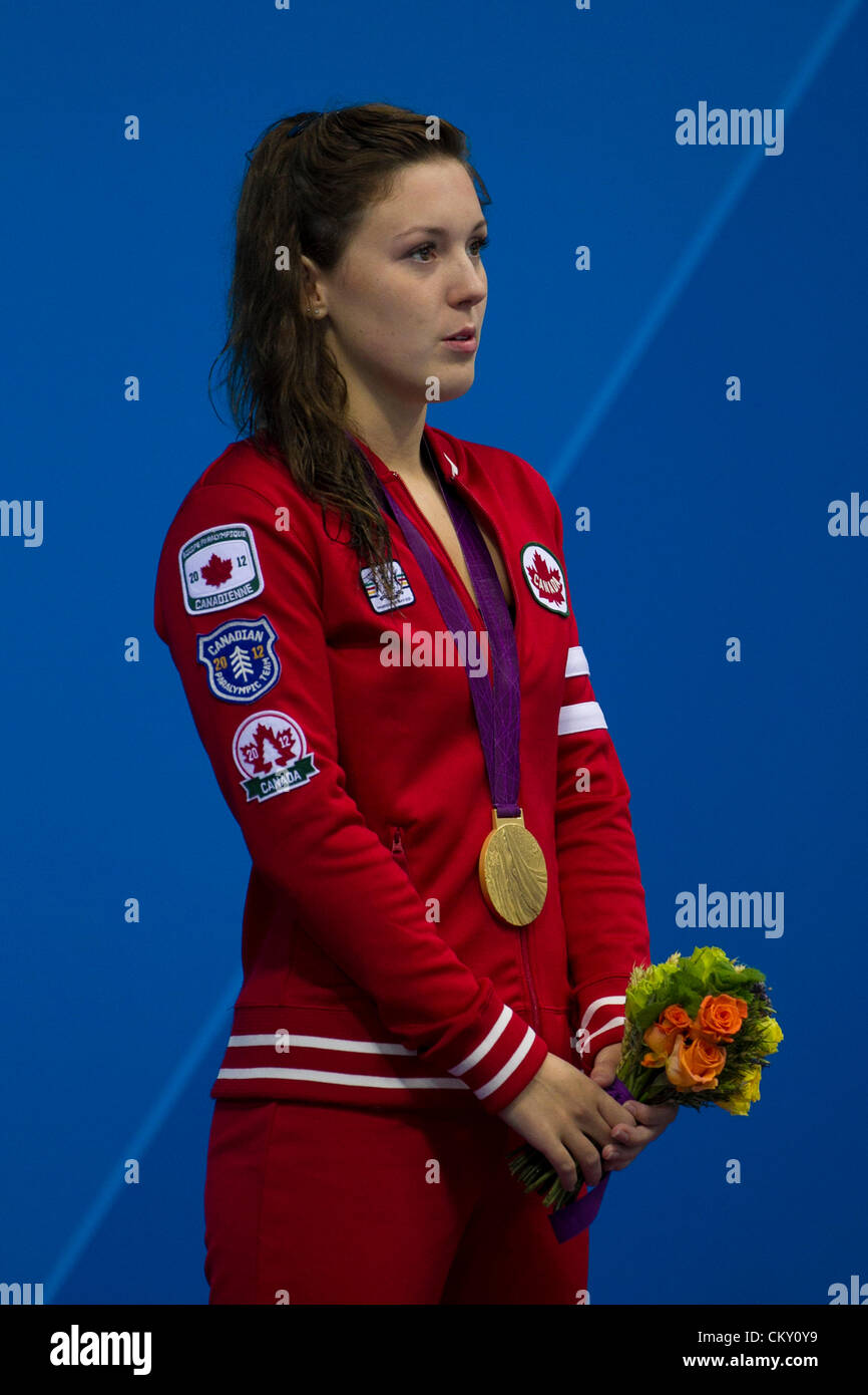 31.08.2012 London, England. Summer Ashley MORTIMER (CAN) with her gold ...