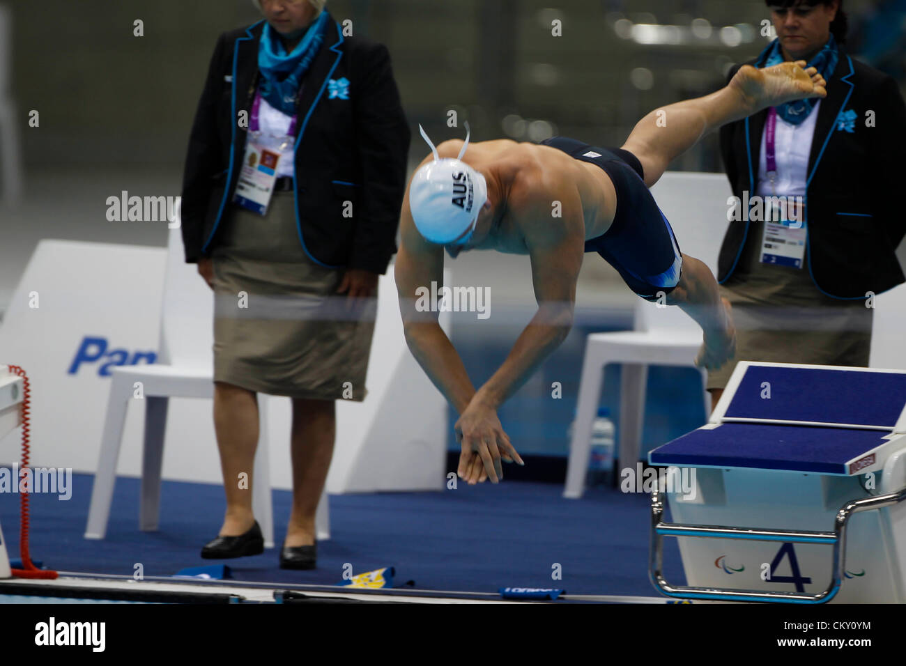 31.08.2012 London, England. Timothy ANTALFY in action during the men's ...