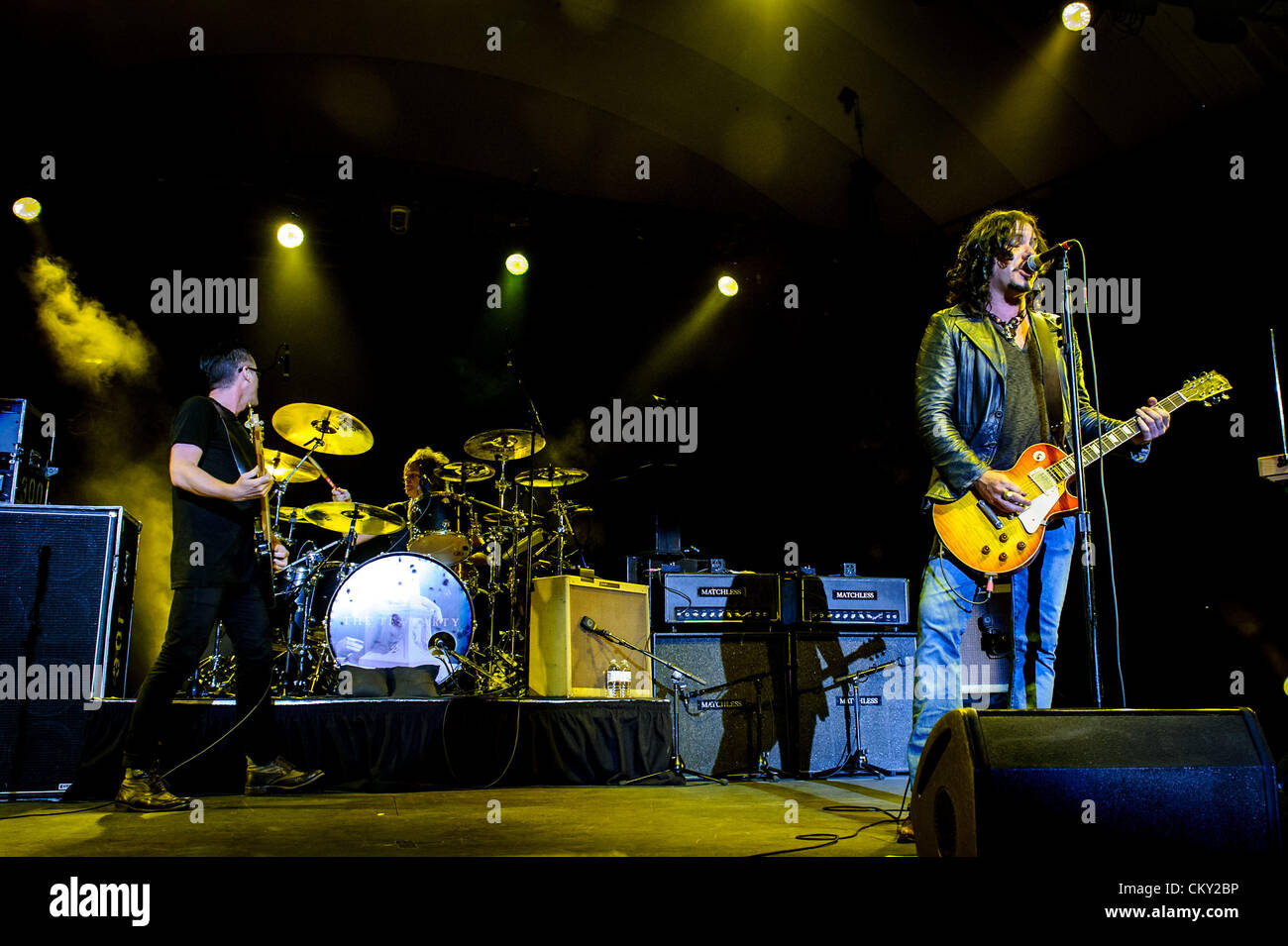 Aug. 31, 2012 - Toronto, Ontario, Canada - STUART CHATWOOD, bassist ...