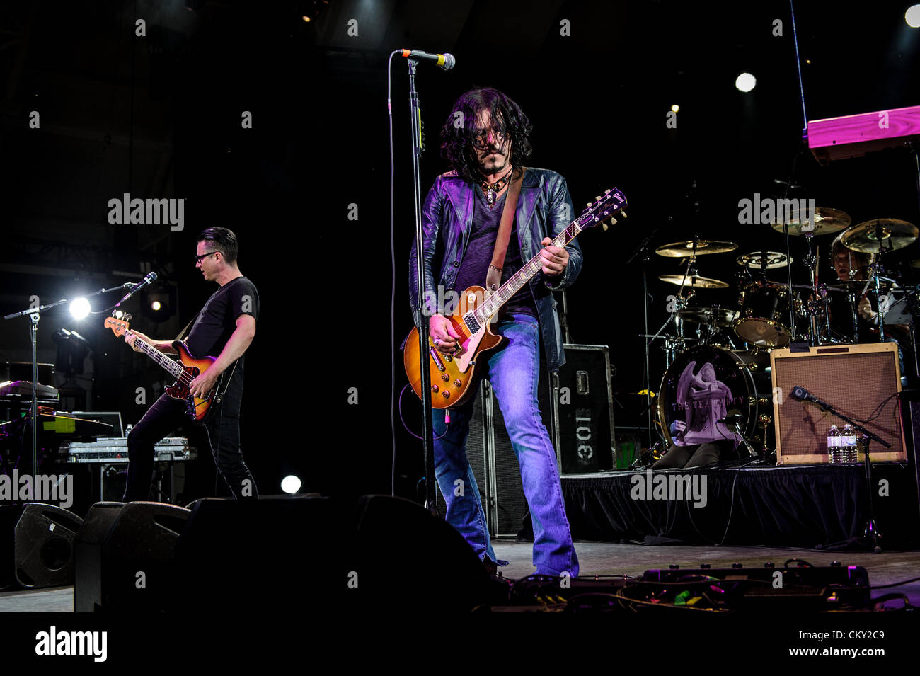 Aug. 31, 2012 - Toronto, Ontario, Canada - STUART CHATWOOD, bassist ...