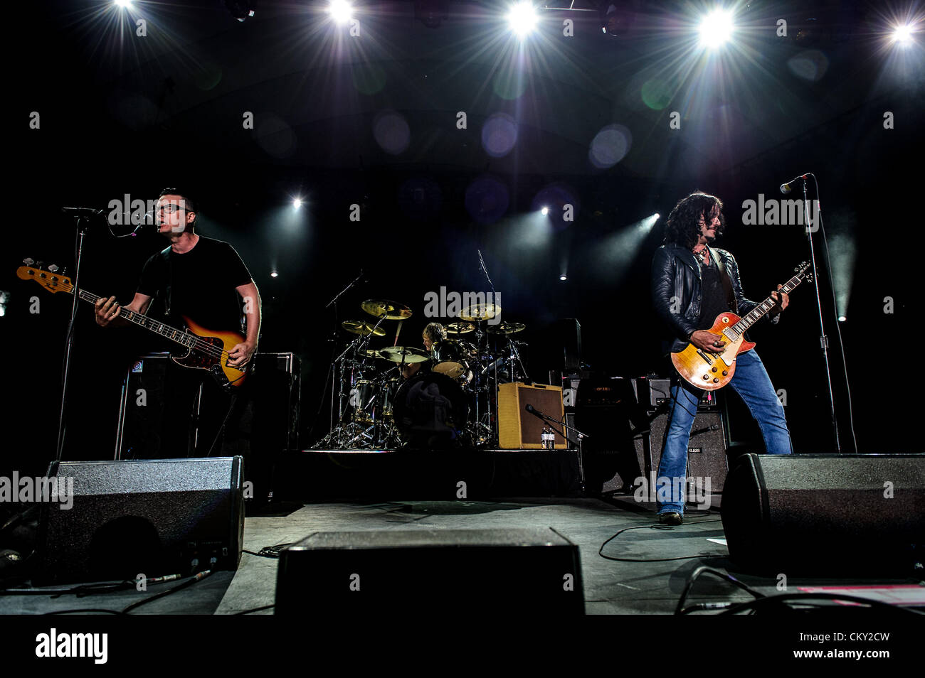 Aug. 31, 2012 - Toronto, Ontario, Canada - STUART CHATWOOD, bassist ...
