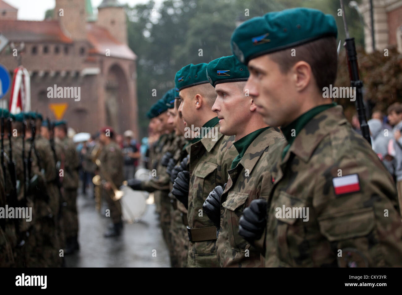 September 01, 2012. Cracow, Poland - 73rd anniversary of the beginning ...