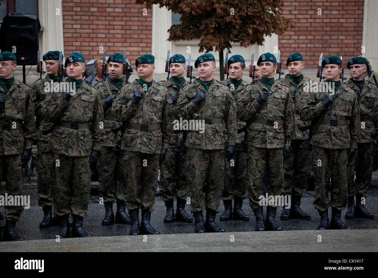 September 01, 2012. Cracow, Poland - 73rd anniversary of the beginning ...