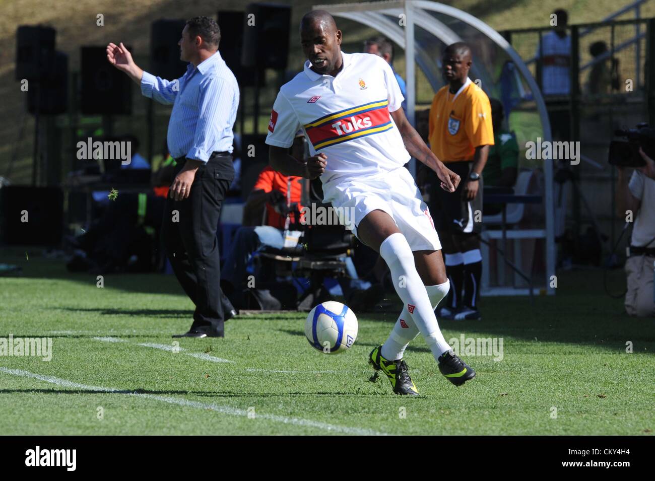 PRETORIA, SOUTH AFRICA - SEPTEMBER 01, Dumisani Ngwenya during the Absa ...
