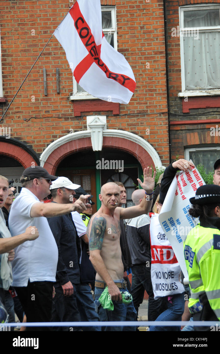 Walthamstow, London, UK. 1st September 2012. The EDL march through ...