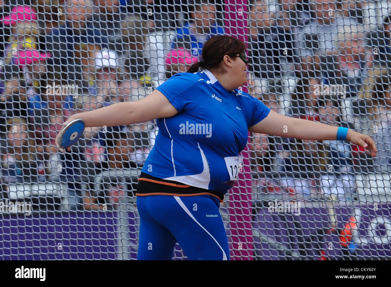 01.09.2012. London, England. Women's discus Throw Final F511/12 ...
