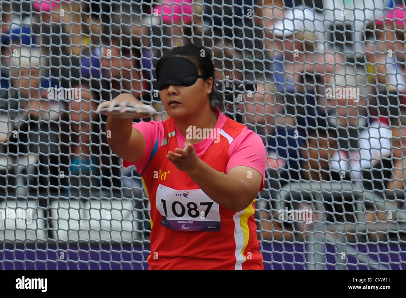 01.09.2012. London, England. Women's discus Throw Final F511/12 ...