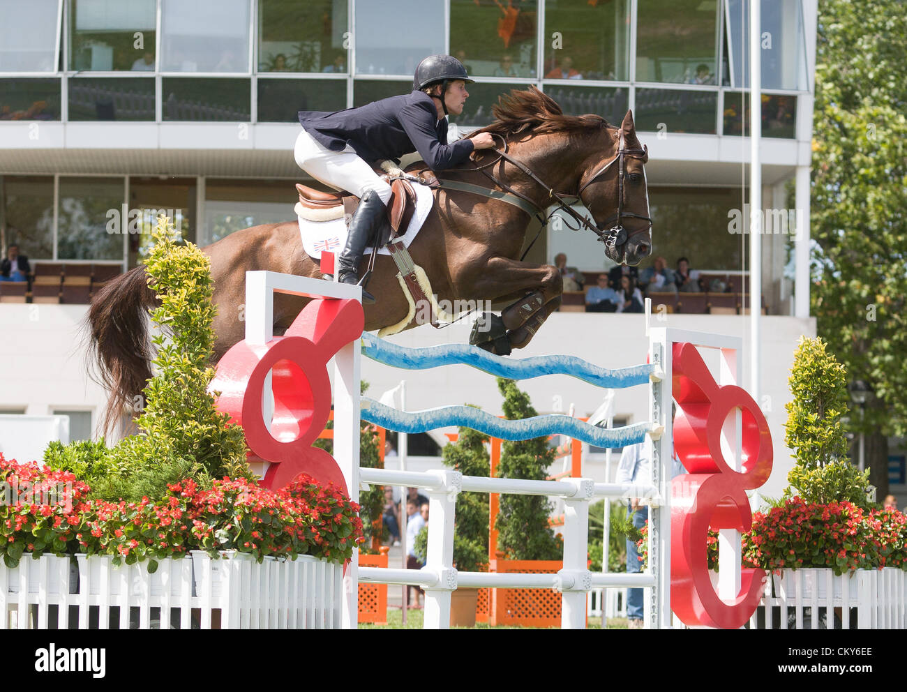 Gijón 01/09/2012, CSIO5 España.Copa of Nations * of showjumping. Joe ...