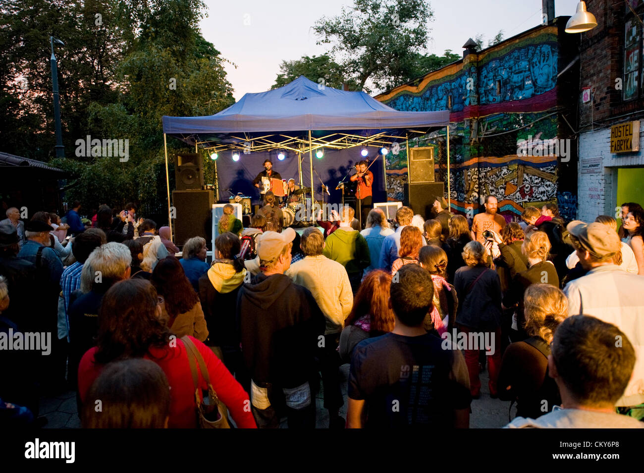 September 1st, 2012, Warsaw, Poland. A free concert in the bohemian ...
