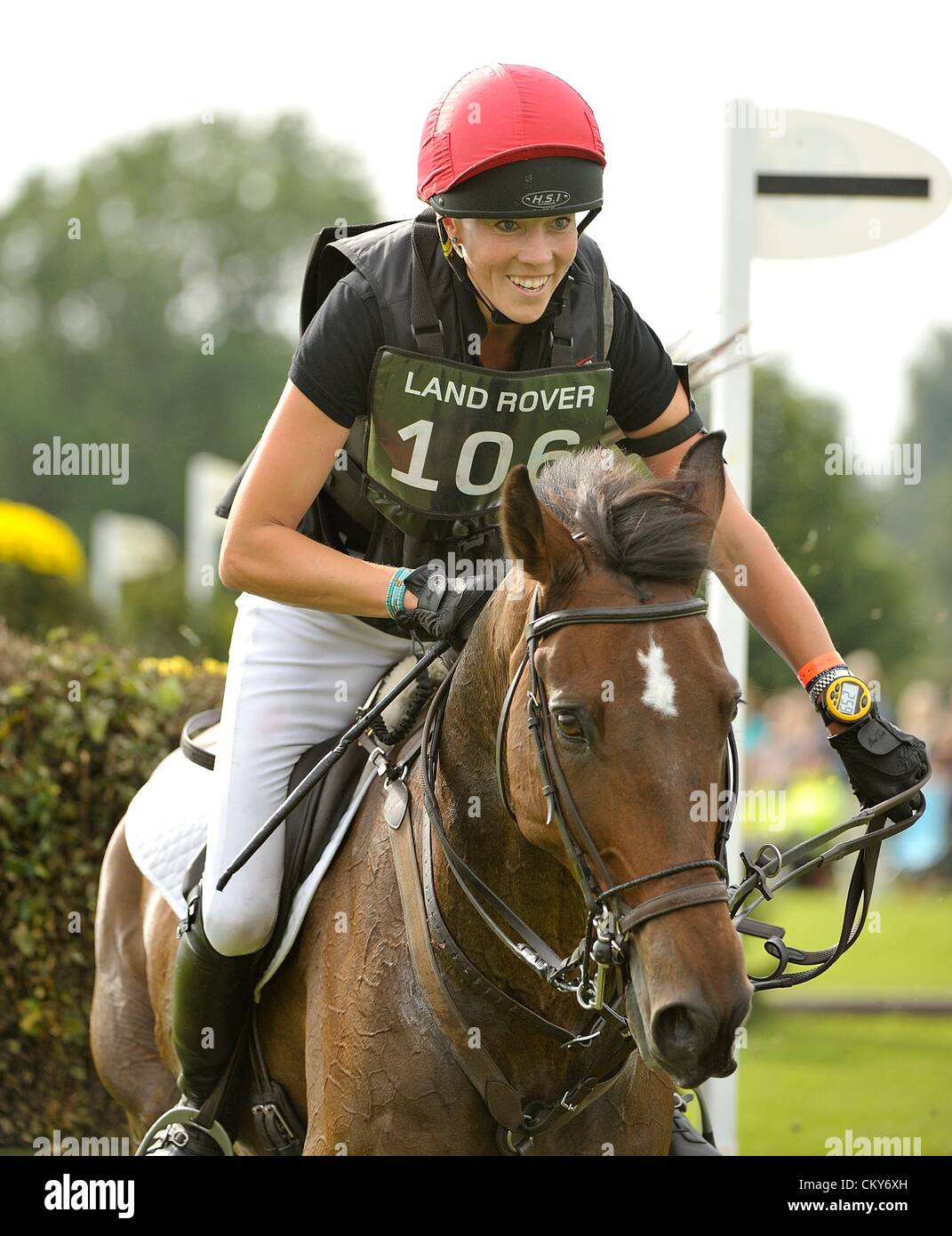 01.09.2012 Burghley House Stamford, England. Lucy Jackson (NZL) riding ...