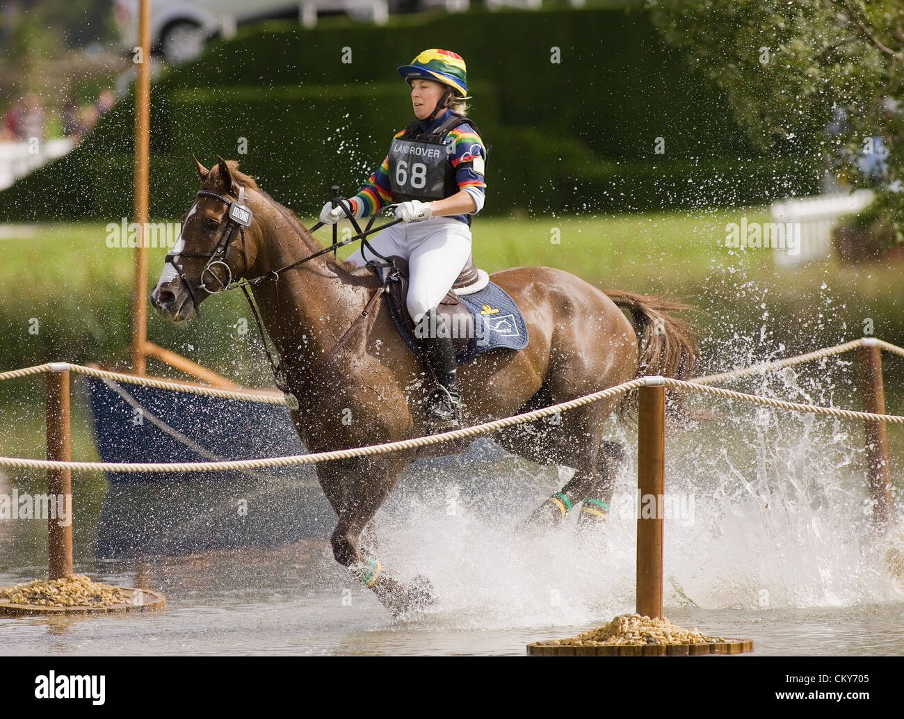 01.09.2012. Burghley House Stamford, England. Lucy Jackson (NZL) riding ...