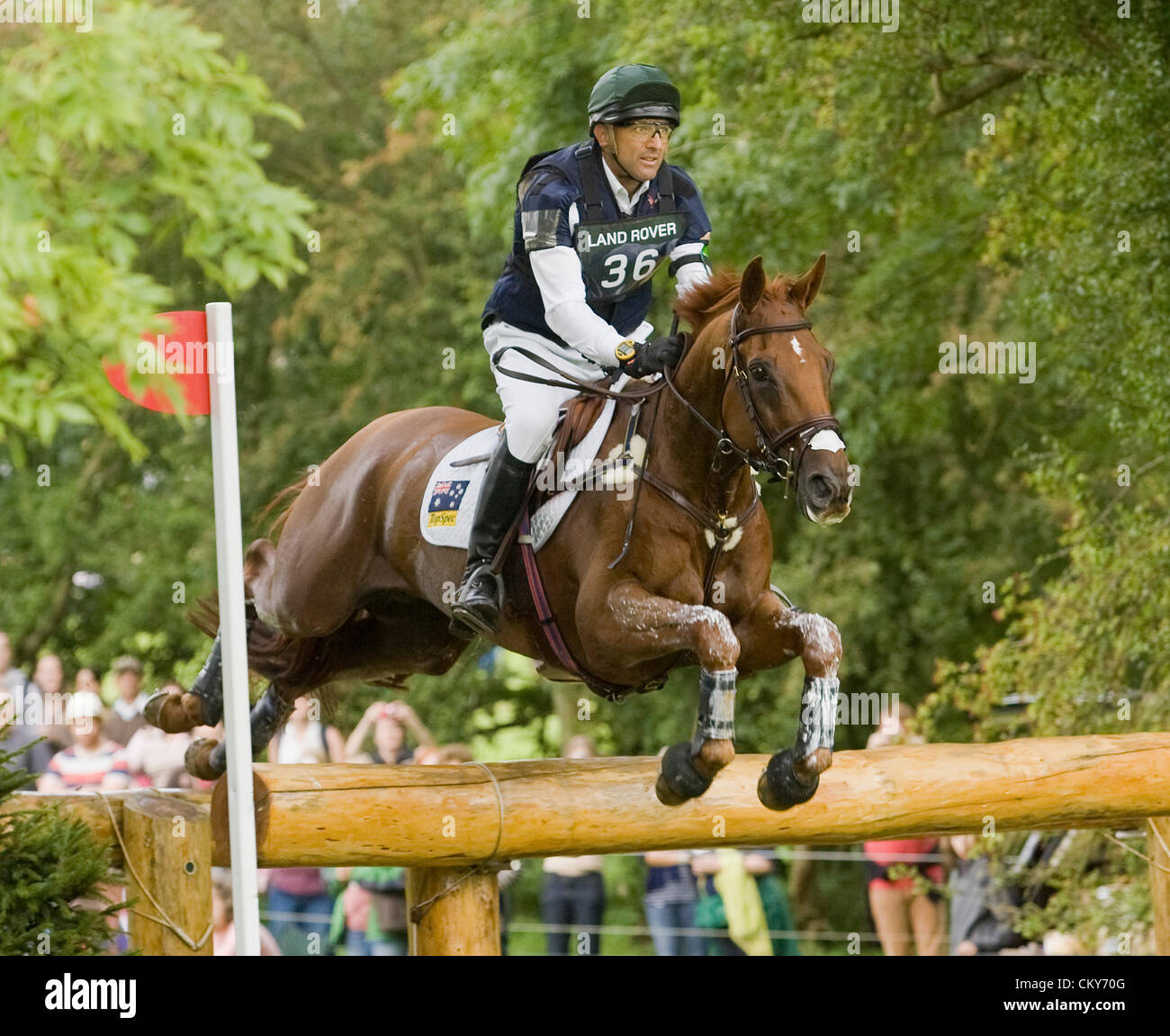 01.09.2012. Burghley House Stamford, England. Bill Levett (AUS) riding ...