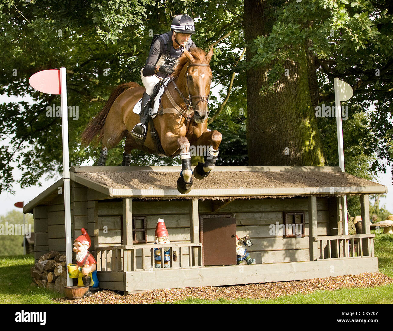 01.09.2012. Burghley House Stamford, England. Mark Todd (NZL) riding ...