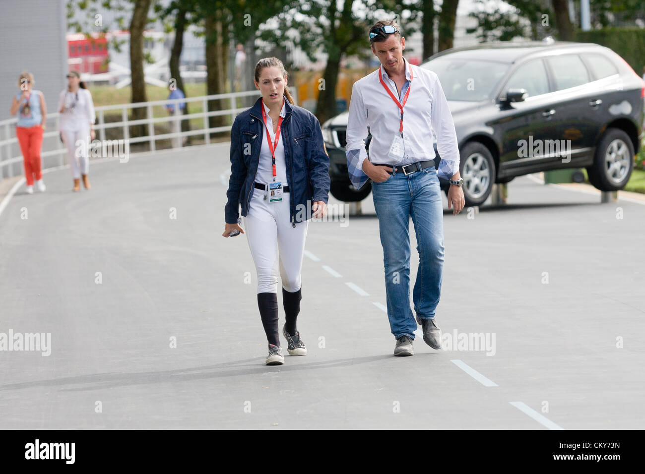 09.01.2012, Gijón, Spain. Jessica Springsteen with her mother Patti ...