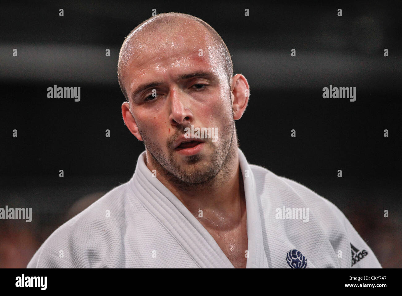 01.09.2012. London, England. Samuel INGRAM (GBR) after winning his semi ...