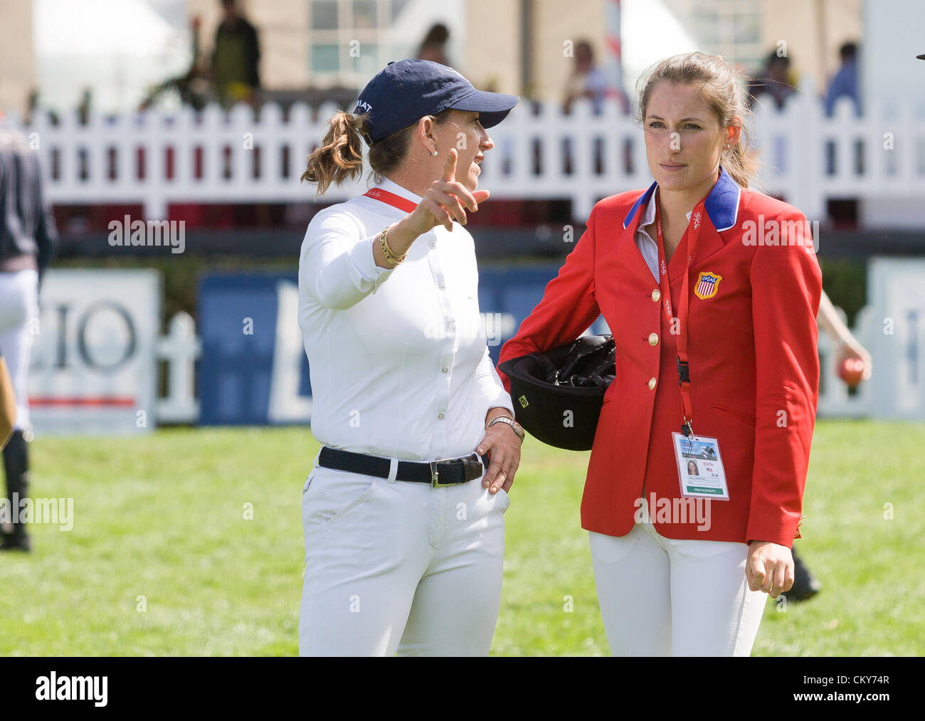 09.01.2012, Gijón, Spain. Jessica Springsteen with her mother Patti ...