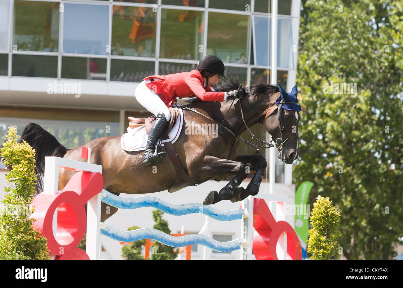 09.01.2012, Gijón, Spain. Jessica Springsteen with her mother Patti ...