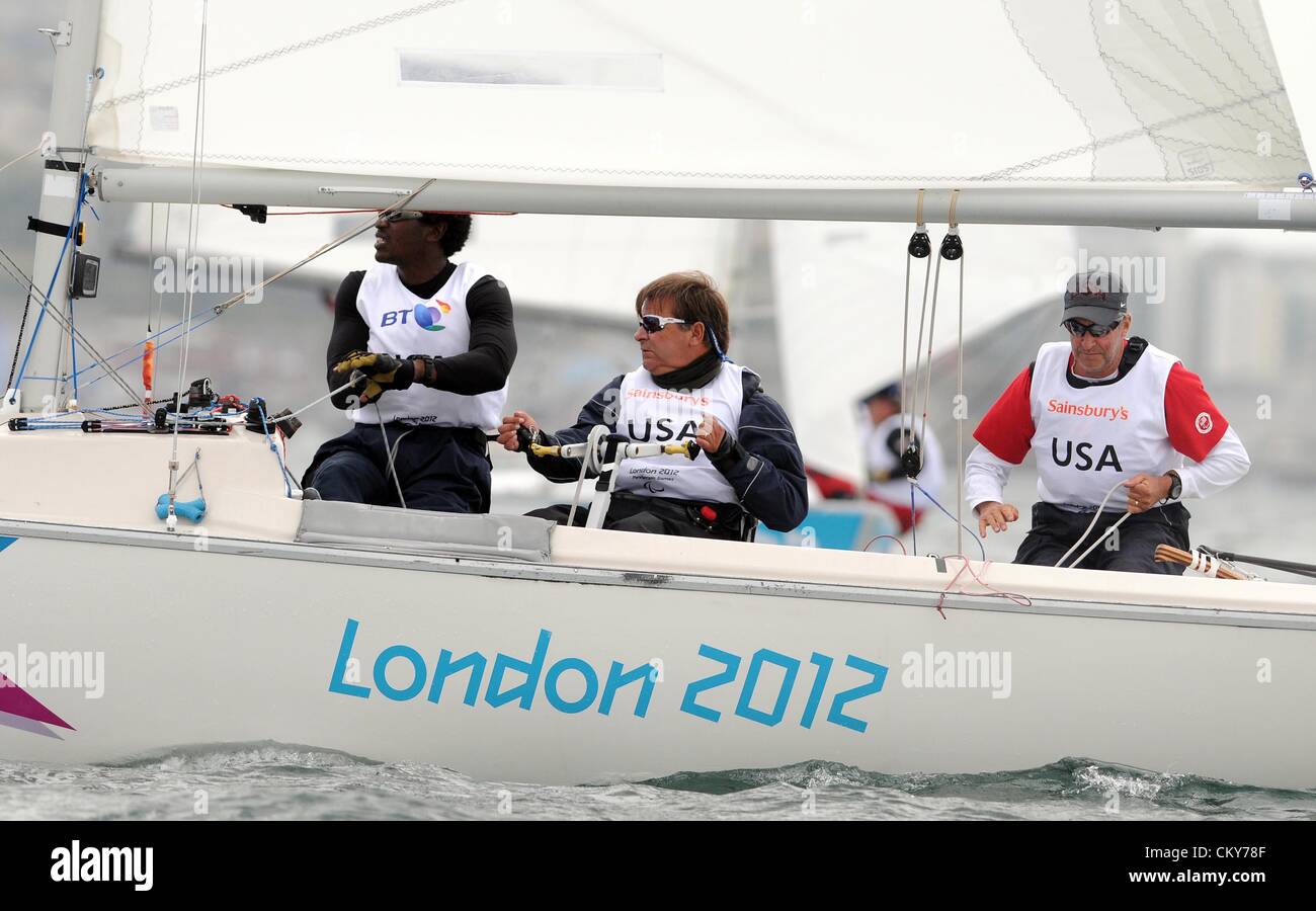 London 2012 Paralympics: Sailing Sonar class Paul Callahan, Tom Brown ...