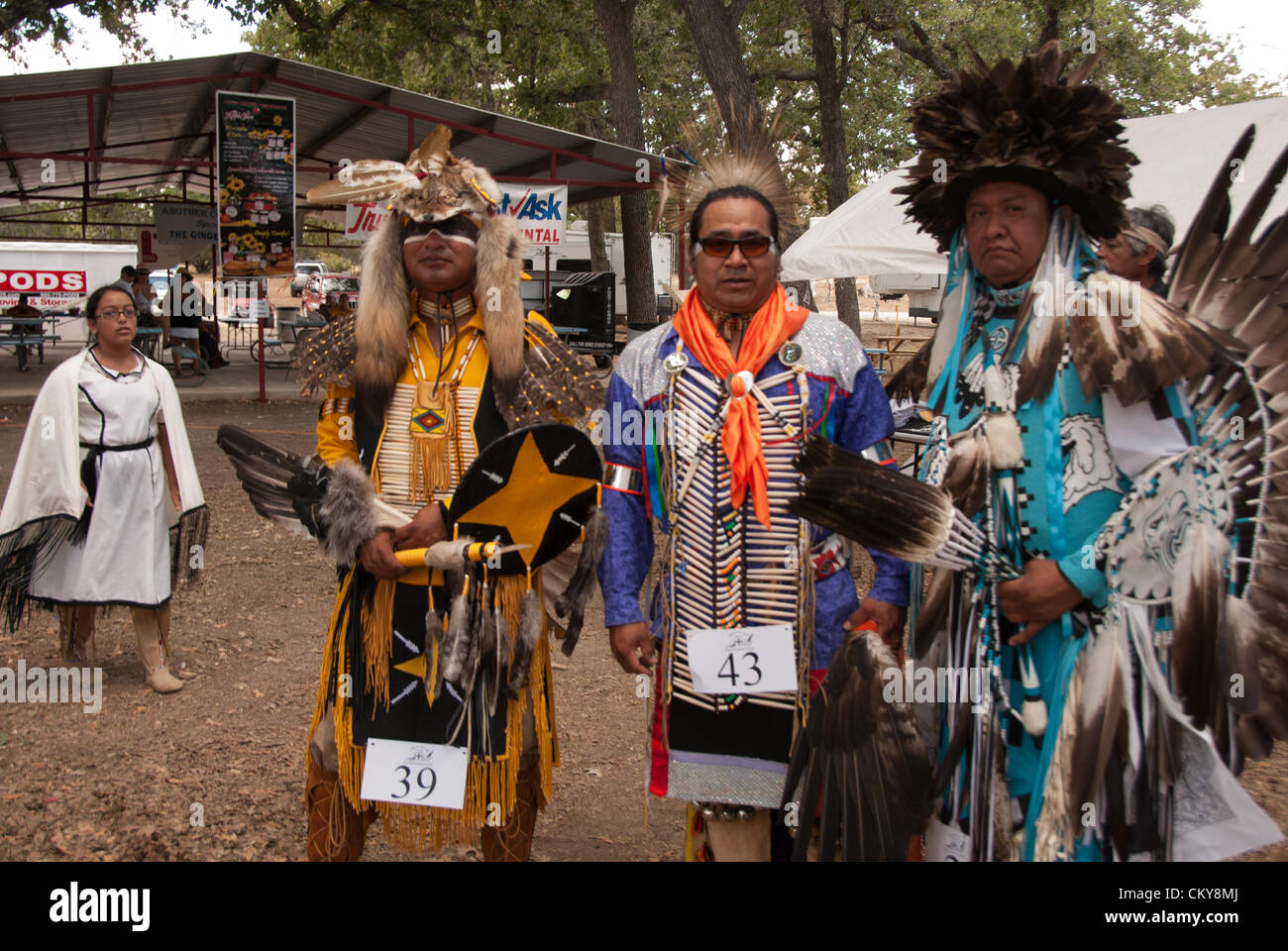 1 September 2012 Bandera, Texas, USA - Native American Indians perform ...