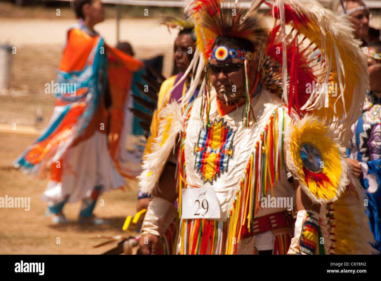 1 September 2012 Bandera, Texas, USA - Native American Indians perform ...