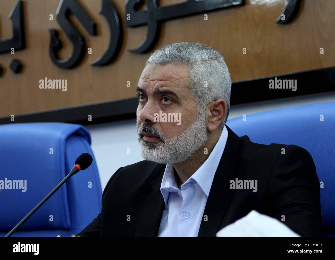 Sept. 1, 2012 - Gaza, Gaza Strip, Palestinian Territory - Ismail Haniya ...