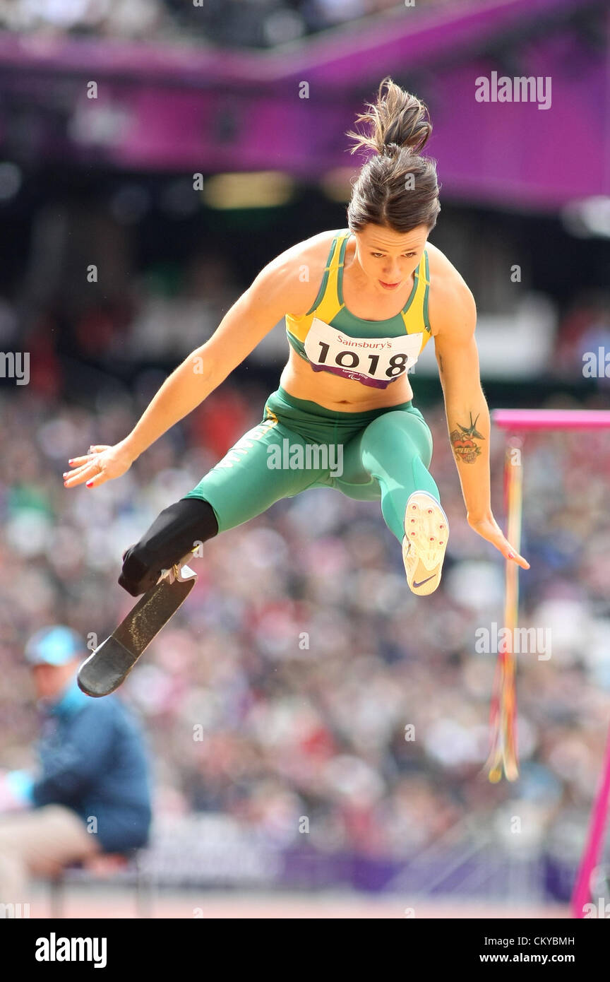 2.09.2012 London, England. Kelly Cartwright (AUS) in action during the ...