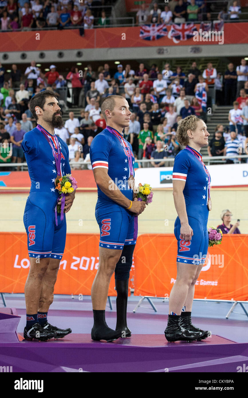 02.09.2012 London, England. Joseph BERENYI, Sam KAVANAGH and Jennifer ...