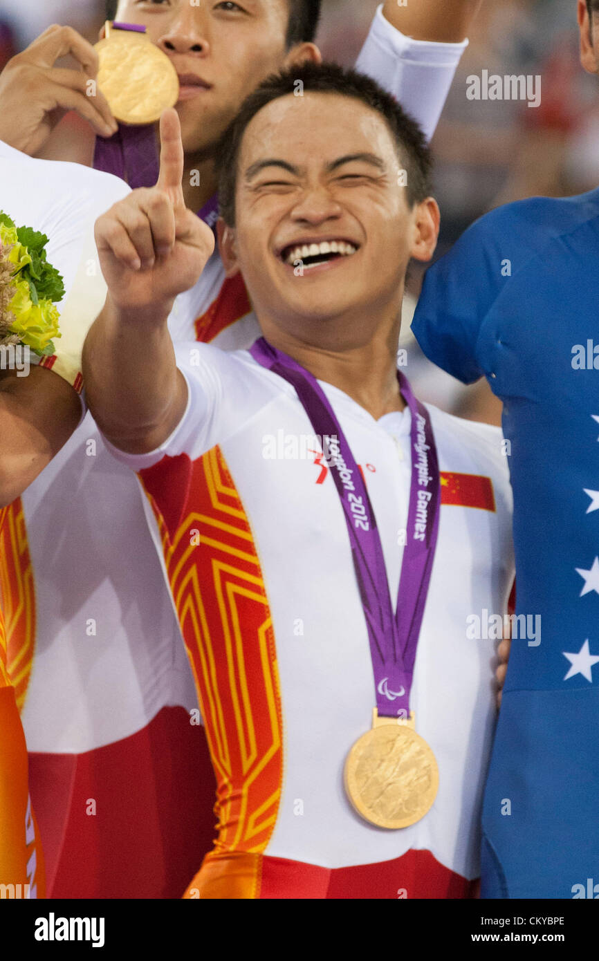 02.09.2012 London, England. XIE Hao (CHN), part of the gold medal ...