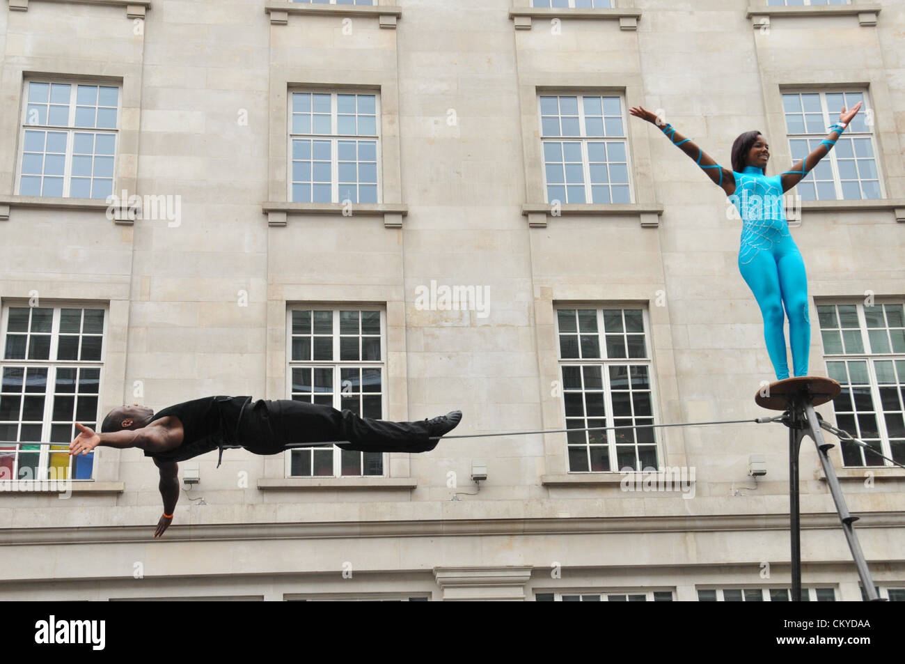 High wire acrobats hi-res stock photography and images - Alamy