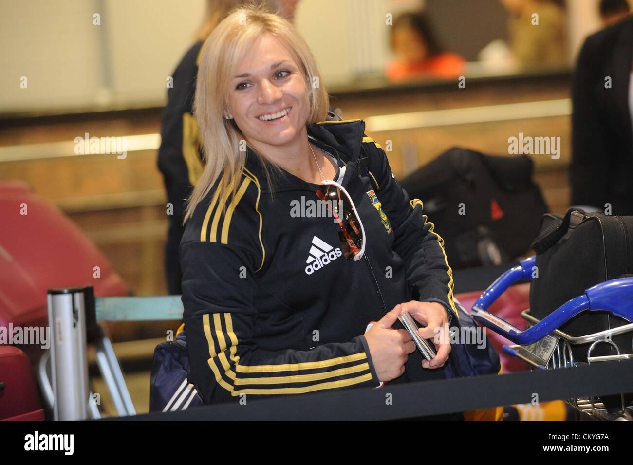 JOHANNESBURG, SOUTH AFRICA - SEPTEMBER 03, Mignon du Preez of South ...