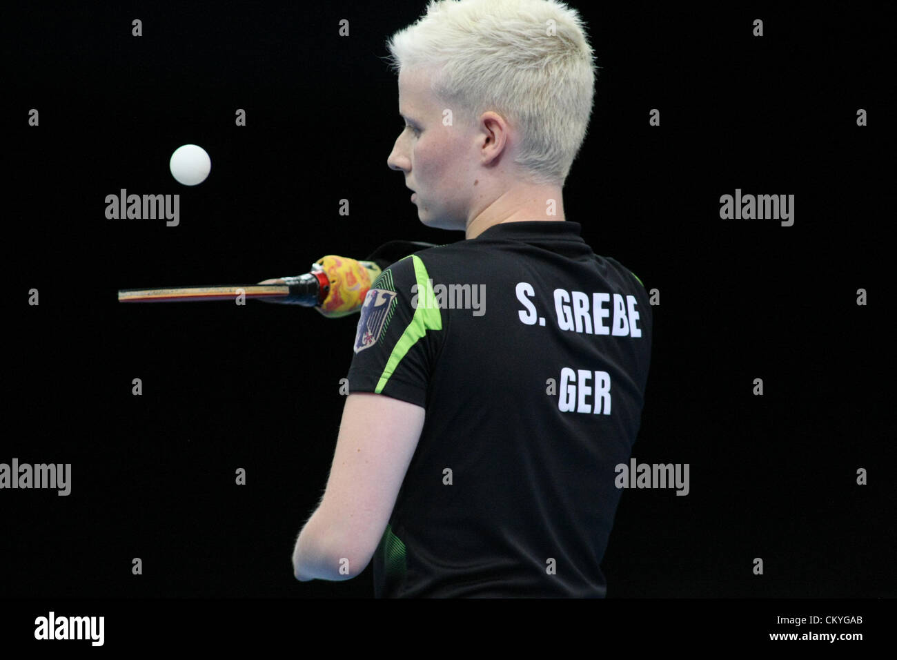 03.09.2012. London, England. Stephanie Grebe (GER) in action during her ...
