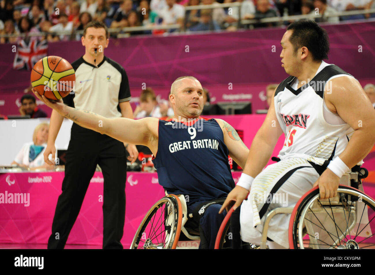 03.09.2012 London, England. Basketball Arena. Joni Pollock in action ...