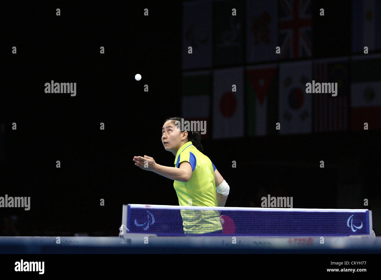 3.09.2012 London, England. Meili Liu (CHI) in action during the Women's ...